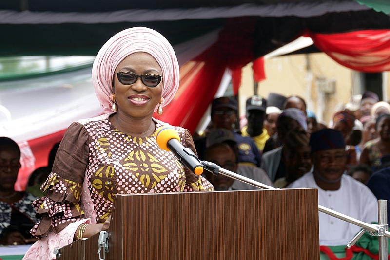 Mrs Bolanle Ambode at a Town Hall Meeting on Maternal and Child ...