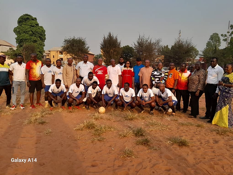 Rector Kicks Off Novelty Football Match To Mark Fedpoly Oko 19th ...