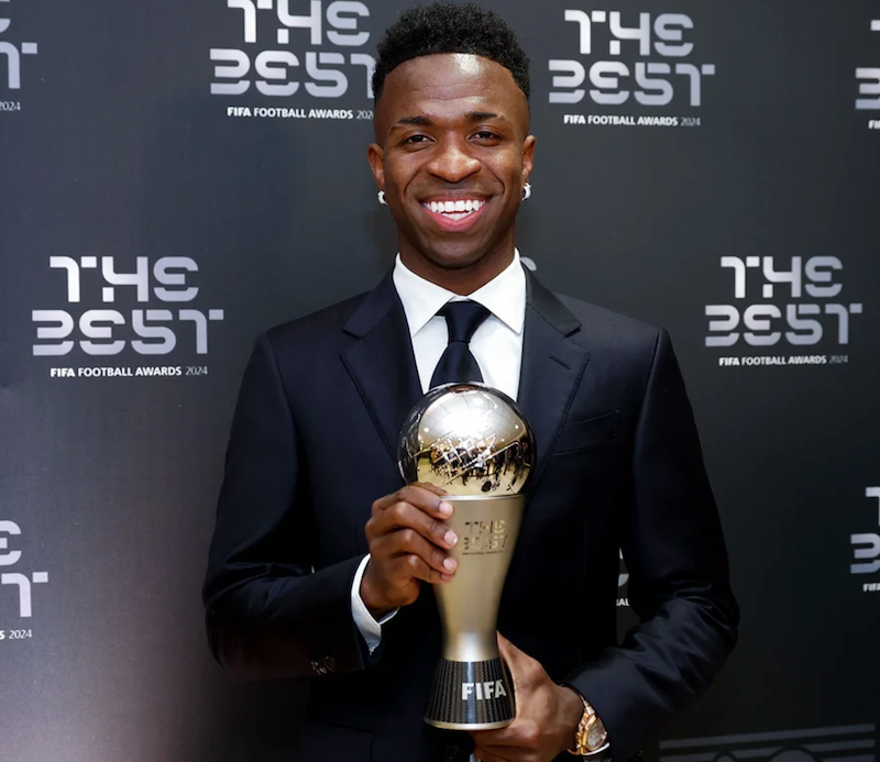 Vini Jr. Becomes The 6th Brazilian to win FIFA World Player of the Year