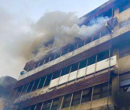 Again, Fire Guts FRCN Building In Kaduna