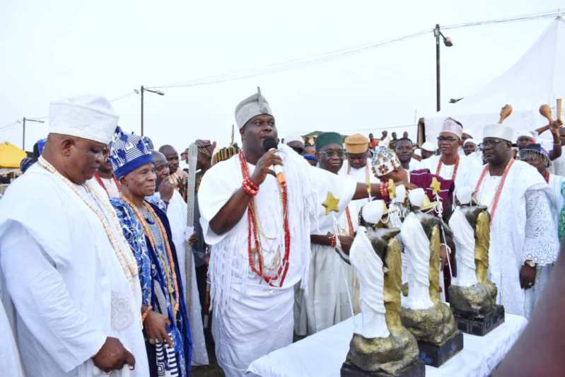 (Photos) Ooni Hosts Awori People At Ife, Celebrates Olofin ...
