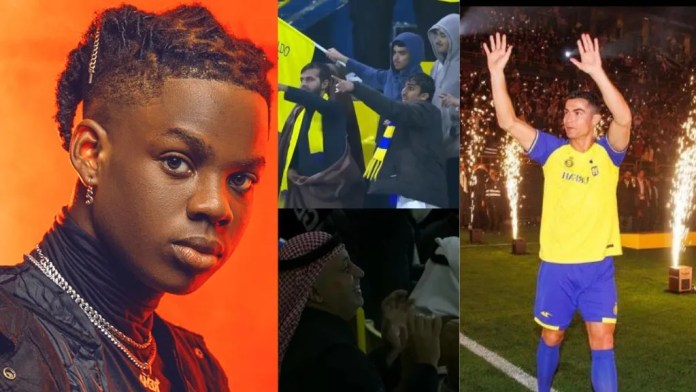Rema Shines In Saudi Arabia As His Song Is Played To Welcome Cr7