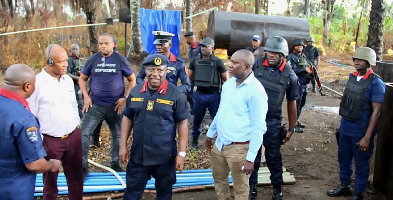 NSCDC Uncovers Illegal Refinery Stealing Crude From OML 17