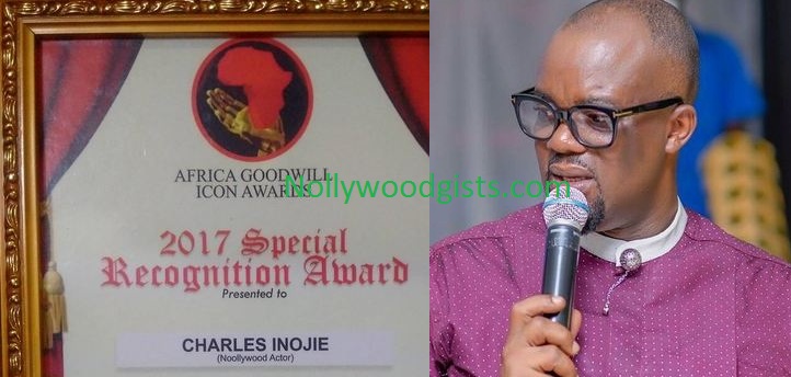 Actor, Charles Inojie Wins Africa Goodwill Icon Awards, 2017