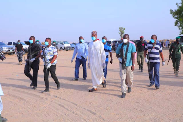 Gov Zulum Flags Off Distribution Of Pallaitives At Customs House Muna