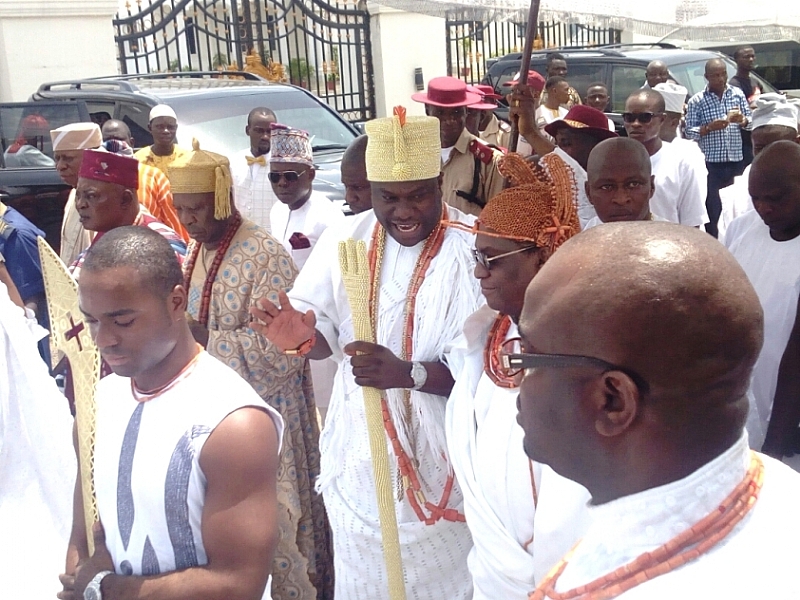 Oba of Benin pays historical visit Ooni in Ile-Ife
