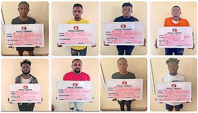 EFCC Arrests Club Owner, 14 Others For Alleged Internet Fraud In Lagos
