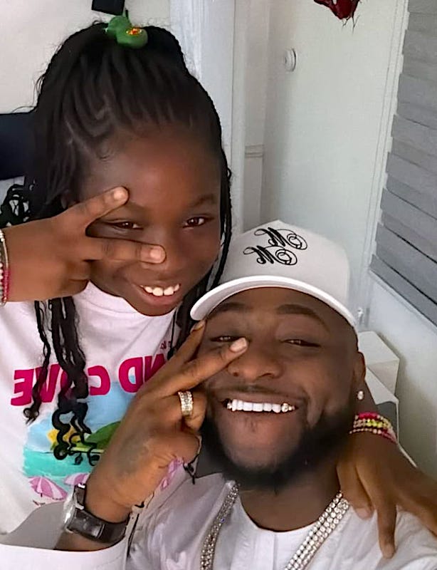 Davido Reunites With First Daughter Imade After Custody Battle