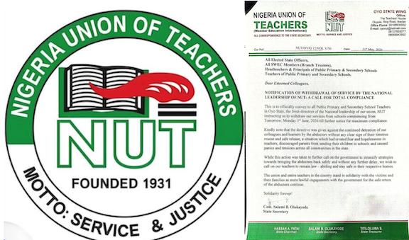 NUT Declares Indefinite Strike Over Abduction Of Teachers Pupils In Oyo