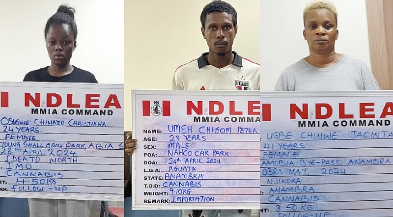 5 Arrested As NDLEA Busts Int’l Drug Syndicate, Seizes Loud Consignments In Lagos Airport