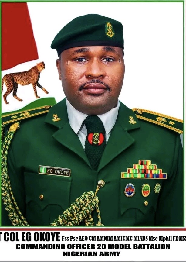 Nigerian Army Mourns As Commanding Officer, Lt. Col. Emmanuel Okoye, Dies