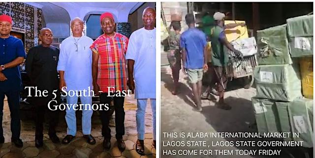 South-East Governors, Alaba Market Traders and Related Matters