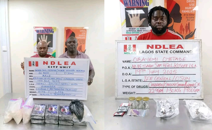 NDLEA Arrests Fleeing Drug Kingpin With 11.6kg Cocaine, Recovers Party ...