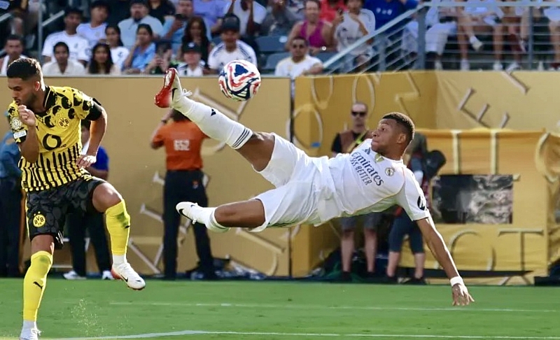 Mbappe’s Bicycle Kick Seals Real Madrid Thriller Against Dortmund in ...