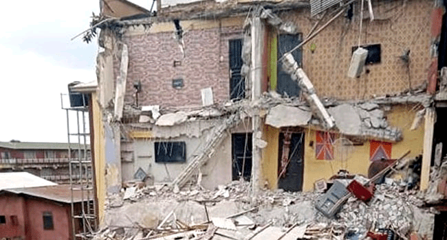 Two Escape Death As Another 3 Storey Building Collapses In Lagos