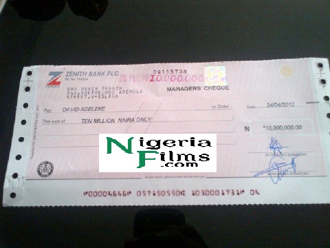 Davido Flaunts N10m Cheque Online**Apologises For Act