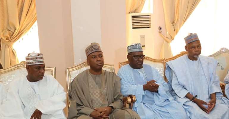 Photo Report: Saraki visits Khalifa Sheikh Isyaku Rabiu family
