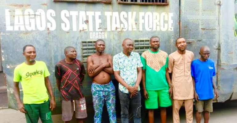 Lagos Task Force Arrests 54 Touts For Illegal Ticketing, Extortion