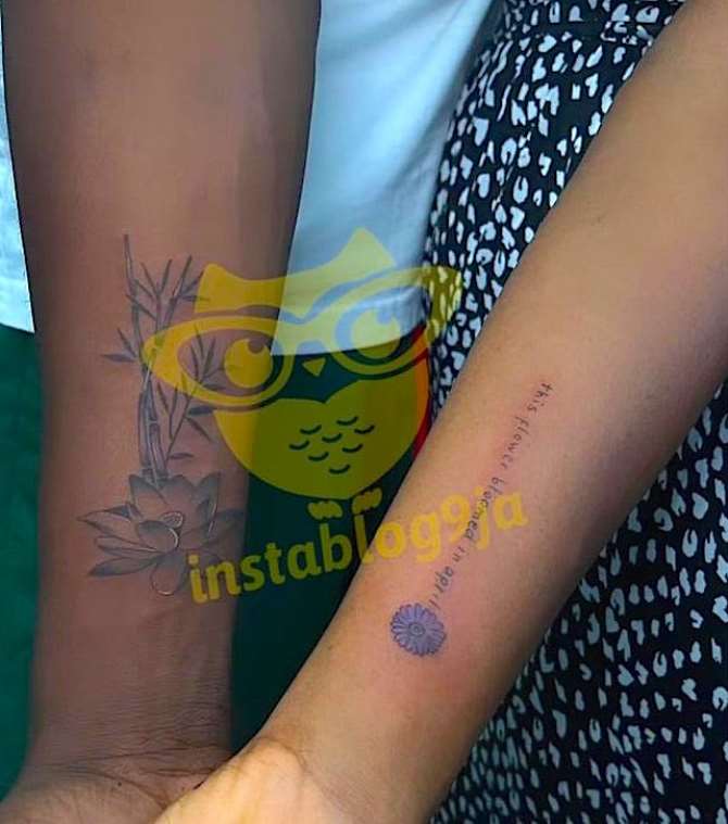 Adekunle Gold And Simi Get Matching Tattoos For Their 4th Wedding ...